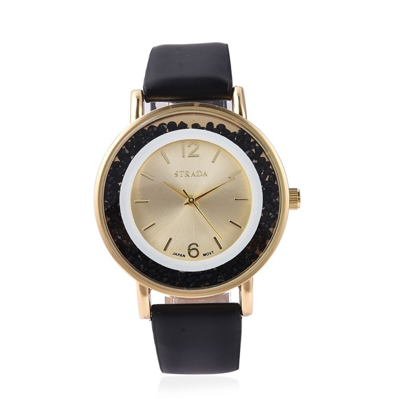Strada | Accessories | Black Strada Watch And Bracelet Set | Poshmark